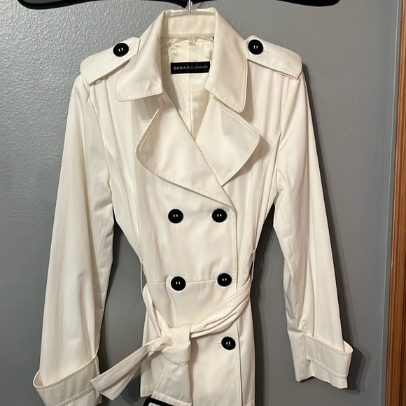 Dana Buchman | Jackets & Coats | Off White Short Double Breasted ...